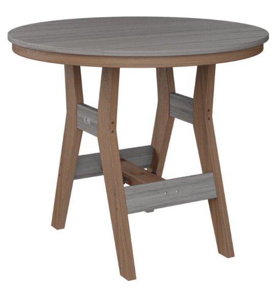 Berlin Gardens Harbor 38" Round Table Counter Height (Natural FInish ...